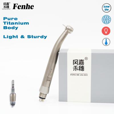 China Ultra Low Working Noise Dental High Speed Handpiece with 300,000 - 400,000 RPM and Compact 12mm Head for sale
