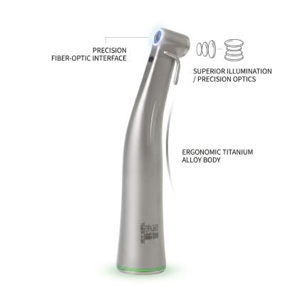 China Fiber Optic Dental Low Speed Handpiece with 20:1 Gear Reduction and 134°C Autoclavable Sterilization for sale