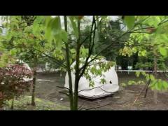 New Design Snail Shape Luxury Resort Glamping Tent With 1 Bedroom And 1 Bathroom For Campsite