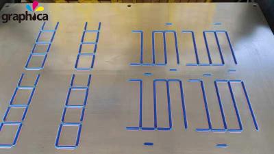 Cina 0.4 mm Altezza del canale nero matrice di plastica a piega rotolo e scatola per la macchina di taglio a matrici in vendita