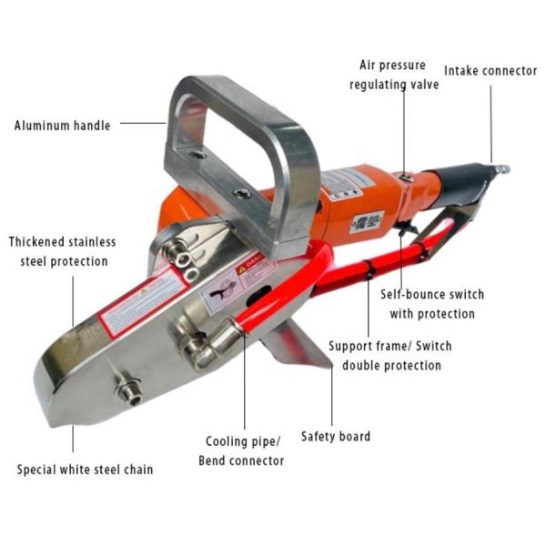 Quality Graphic Pneumatic Power Carton Manual Stripping Machine with 12CFM Air Consumption for sale