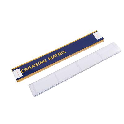 Cina Grafica Blu bianco giallo Basato su plastica Creasing Matrix Adhesive Creasing Channel per MQ 1 scatola in vendita