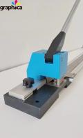 China 22cm*17cm Width*Height Blue Creasing Matrix Cutter Machine Fast and Easy Cutting for sale