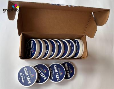 China 10m/roll 0.03/0.05/0.07/0.1MM Die Cutting Steel Shim Tape for Printing and Packaging for sale