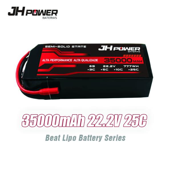 Quality High Capacity Semi Solid State Battery 6S 22.8V 25C Drone Lipo Battery for sale