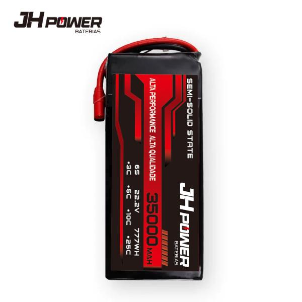 Quality 35000mAh 6S 22.2V 25C Discharge Rate FPV Drone LiPo Battery for Racing Drones for sale