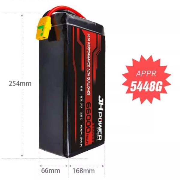Quality High Voltage Semi Solid State Battery 66000mAh 6S 25C Lipo Battery for sale