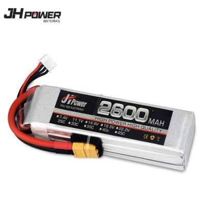 China 2S1P Lipo 2S Battery 35C 7.4 V 2600mAh Lipo Battery For Racing And Aerial Adventures for sale