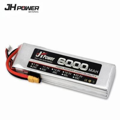 China Customized FPV Drone Battery 6000mAh 4S 14.8 V Lipo Battery for sale