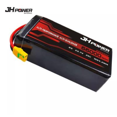 China High Capacity Lipo Drone Battery 66000mAh 6S 23.7V 25C Agricultural Drone Battery for sale