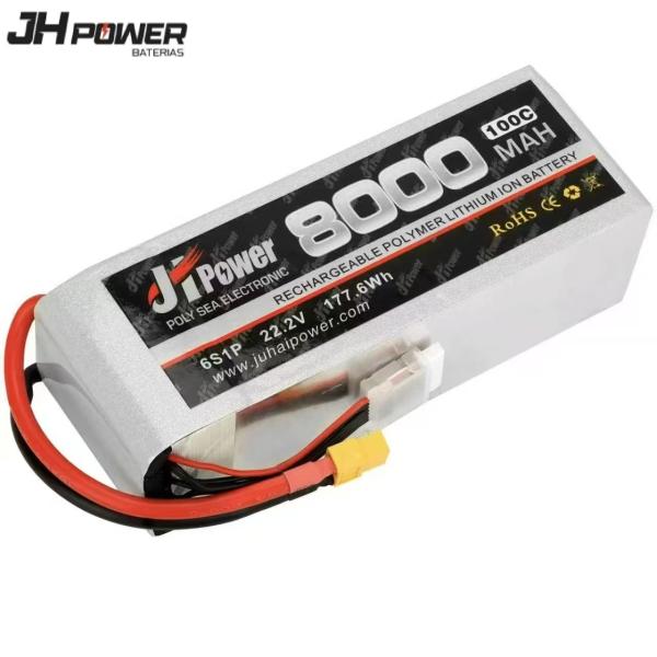 Quality 22.2V 6S 8000mah Lipo Battery 100C Racing Drone Battery Customization for sale