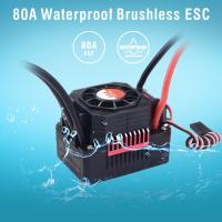 China Brushless waterproof ESC 80A speed controller for model remote control cars for sale