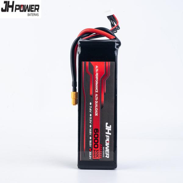 Quality 6000mAh 6S 22.2V 120C Li-ion Battery Pack for FPV Drones, RC Cars, Model Boats for sale