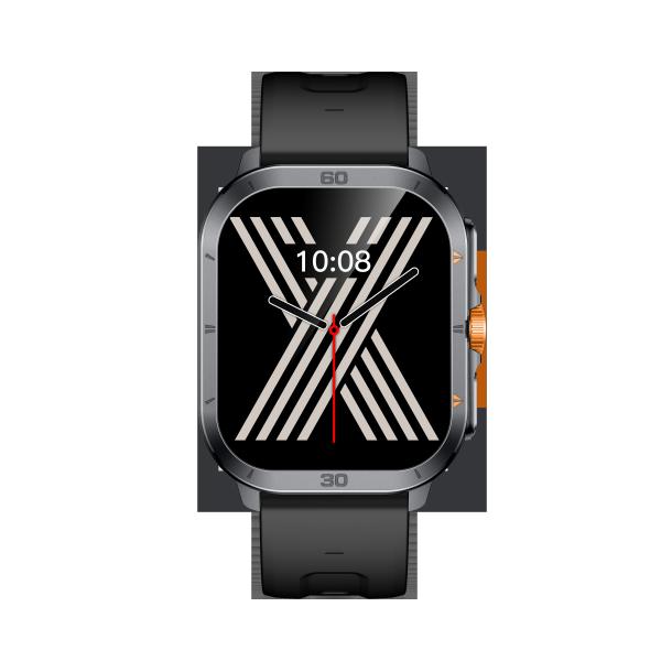 KW285 Square Shape Smart Watch Make and Receive Calls with Bluetooth Functionality and Dynamic Heart Rate Monitoring