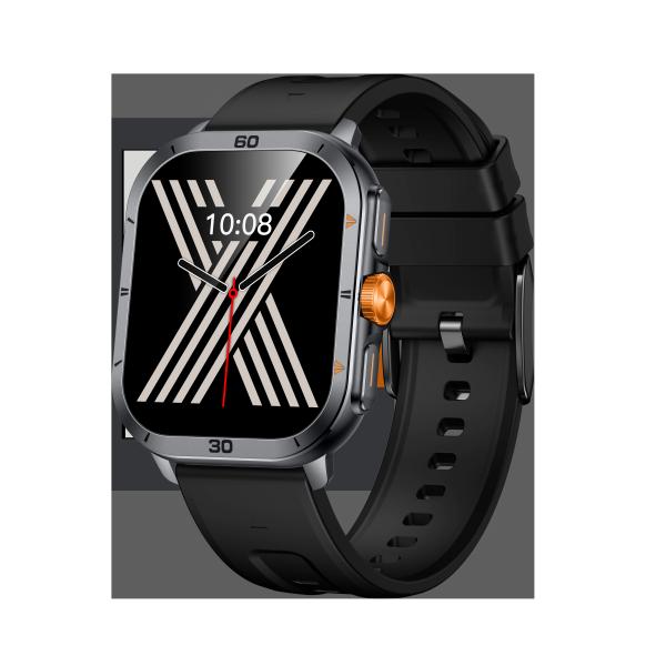 KW285 Square Shape Smart Watch Make and Receive Calls with Bluetooth Functionality and Dynamic Heart Rate Monitoring