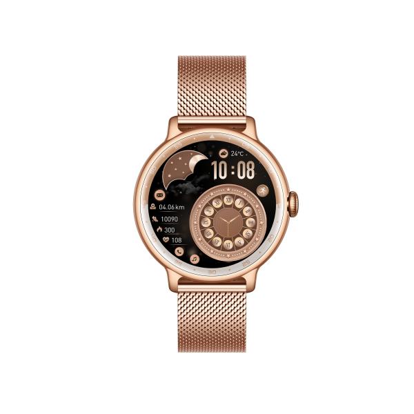 Quality KW60C 300mAh Battery Dafit App Waterproof IP68 GPS Motion Track Round Screen for sale