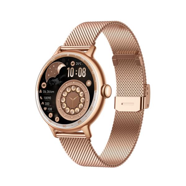 Quality KW60C 300mAh Battery Dafit App Waterproof IP68 GPS Motion Track Round Screen for sale
