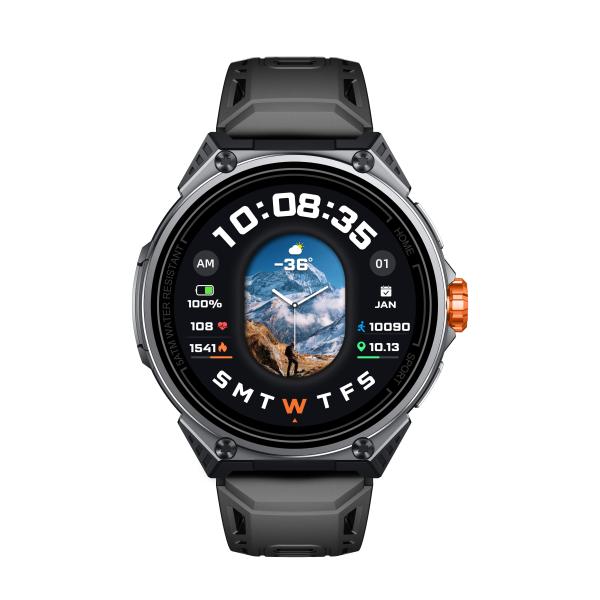 Quality  KW348 GPS Sport Smartwatch with AMOLED Display 5ATM Waterproof for sale