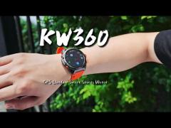 KW360 AMOLED GPS & AI Smartwatch mit Echtzeit-Aktivität & Schlaf-Tracker AI Q & A 5ATM Wasserdicht