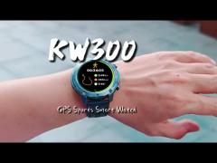 KW300 AMOLED GPS & AI Smartwatch mit Aktivität in Echtzeit und Tracker für das Schlafen