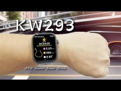 KW293 1.93‘ リアルタイムアクティビティと睡眠追跡装置のGPSスマートウォッチ IP68防水