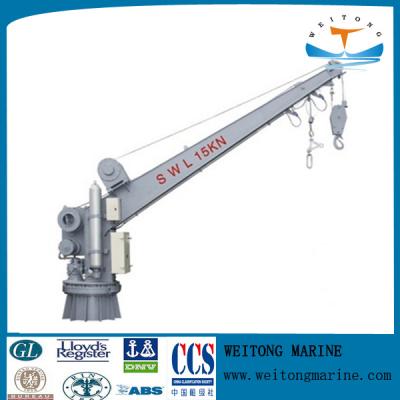 China Single Arm Slewing Boat Davit with Crane for sale