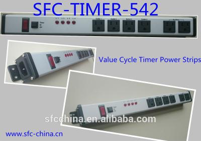 China Value Cycle Timer ON Power Strip 8 Outlet 15A 125V for sale
