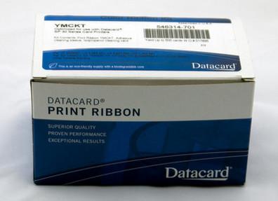 China Fita original nova para Datacard 546314-701 cópias da fita 500 da cor de YMCKT, para o uso com Datacard SP30 mais a impressora do cartão à venda