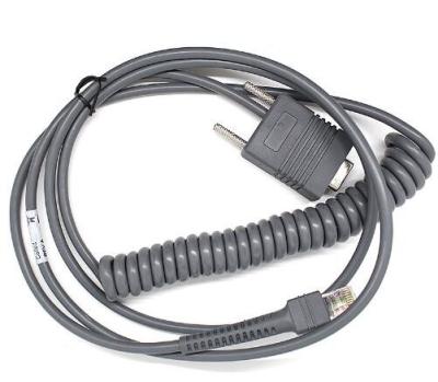China For LS2208 Scanner 3M Rs232 Com Coiled Cable For Motorola Symbol LS2208 LS4208 DS6708 for sale
