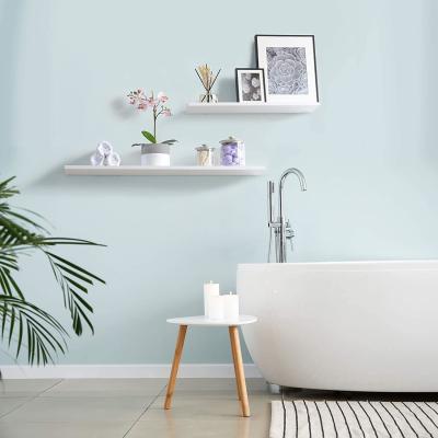 Cina 60X20 Livello galleggiante decorativo a parete in legno bianco per la funzione di bagno per la decorazione domestica in vendita