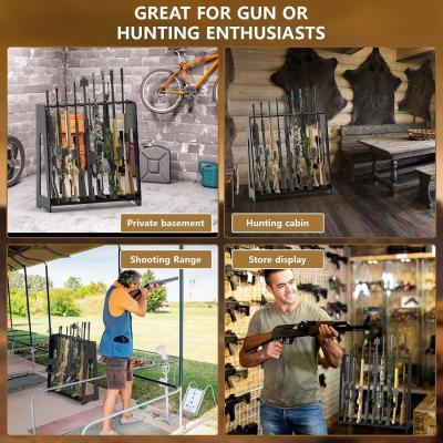 China Storage Holders Racks Bathroom Vertical Shotgun Display Stand for Home or Garage Safe for sale