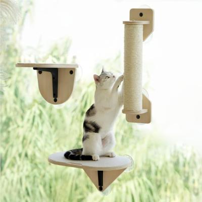 Cina Home Arredamento Cat Climber Set Finestrino in legno Perch Scale di arrampicata in vendita