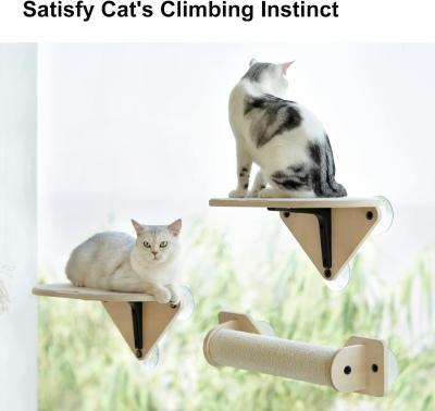 Cina Home Arredamento Cat Climber Set Finestrino in legno Perch Scale di arrampicata in vendita