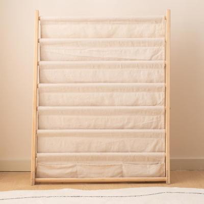 Cina 6 Livello di libri per bambini per la stanza da letto Mensola di prodotti in legno Mensola di archiviazione di libri Display in vendita