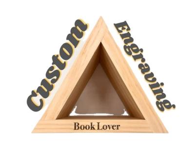 China Customized Wooden Book Stand TIMBER Wood Type for Stickers Wooden Nightstand Book Holder for sale