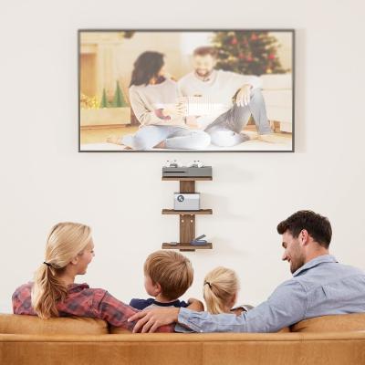 China Customized Shape Floating TV Shelf for DVD Players Cable Boxes Routers Game Consoles for sale