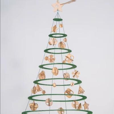 China Create a Festive Atmosphere with Our Wooden Alberello Christmas Tree Customized Logo for sale