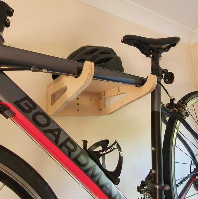 Cina Soggiorno Montaggio a muro in bicicletta in legno con scaffale Multifunzionale e Smart Storage Design in vendita