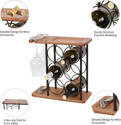 Cina Scatola di vino in legno in rilievo con vassoio realizzato a mano contiene 6 bottiglie e 2 bicchieri in vendita