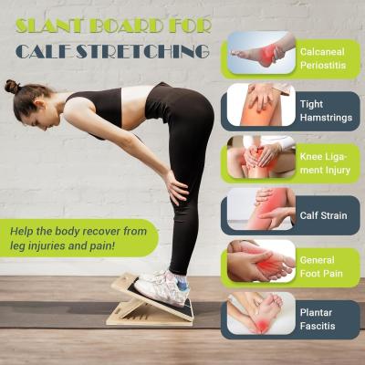 China Eco-friendly Adjustable Incline Board for Calf Stretcher Portable and Custom Size for sale