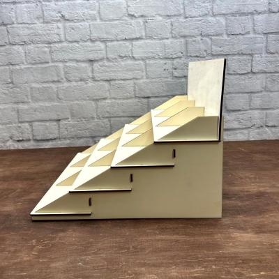 China Mail Packing Y 4 Tier Stand Wooden Display Shelf for Custom Size Dessert Table Display for sale