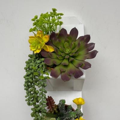 Cina Succulente o orto di erbe Piantatore a parete di legno in bianco con logo personalizzato accettabile in vendita