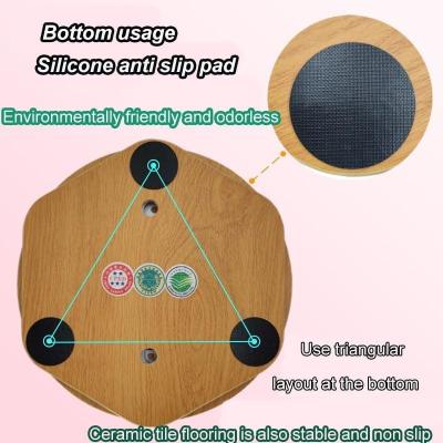 Cina Stile rustico Tavola di bilanciamento in legno da 12 pollici Tavola oscillante anti-slip per la decorazione domestica in vendita