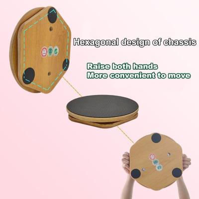 Cina Stile rustico Tavola di bilanciamento in legno da 12 pollici Tavola oscillante anti-slip per la decorazione domestica in vendita