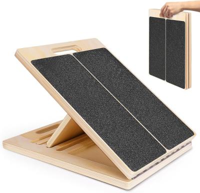 China Contemporary Wooden Portable Slant Board for Calf Stretcher Adjustable Incline Design for sale