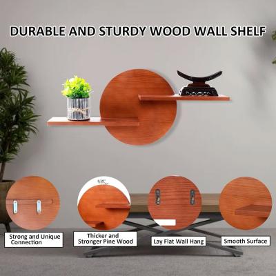 China Non-folding Rack Round Decorative Display Wall Mount Shelf Hanging Shelves High Quantity for sale