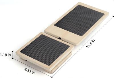 Cina ArtDecor Wood Wobble Non-Slip Board Exerciser a piede singolo per allenamento del ginocchio e della caviglia in vendita