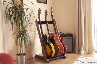 Cina Rack e supporto per la visualizzazione della chitarra a 3 vie personalizzabili per la combustione o come richiesta in vendita