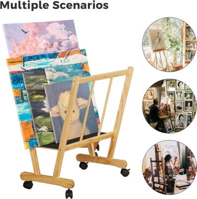 Cina 202406 Rack di stampa in legno grande con casse rotanti Disponibile e immagazzinato in bagno con logo personalizzato in vendita