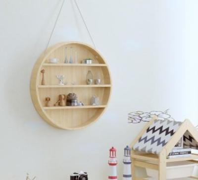 China 2 verdiepingen zwevende muur gemonteerde rustieke houten planken voor modern messing huishoudelijk meubilair Te koop
